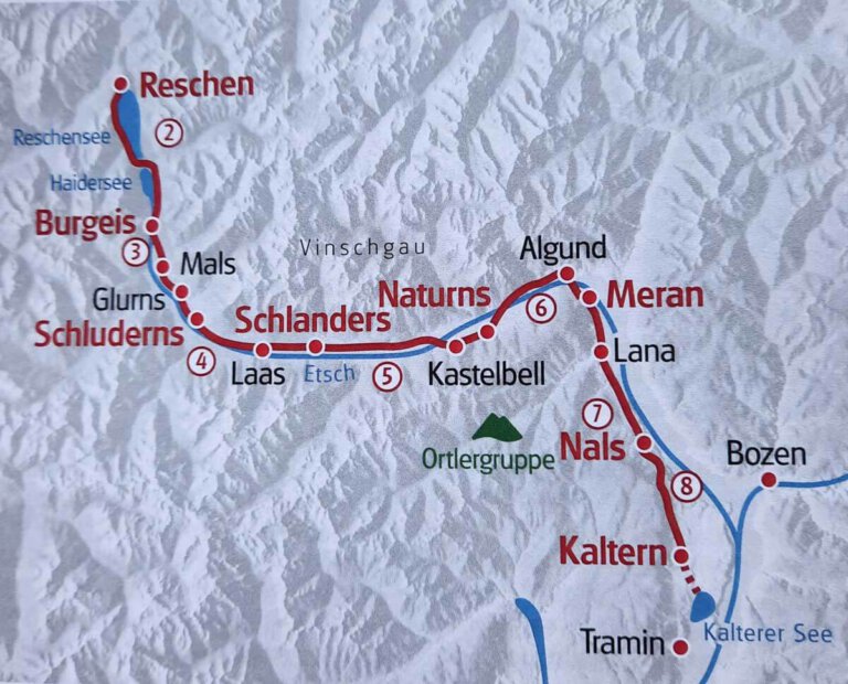 Unsere erste Südtirol Weitwanderung vom Reschensee nach Meran ...